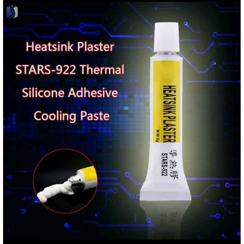 Jual 50biji HEATSINK PLASTER PASTA LEM PENDINGIN LED MOSFET DIODA ...