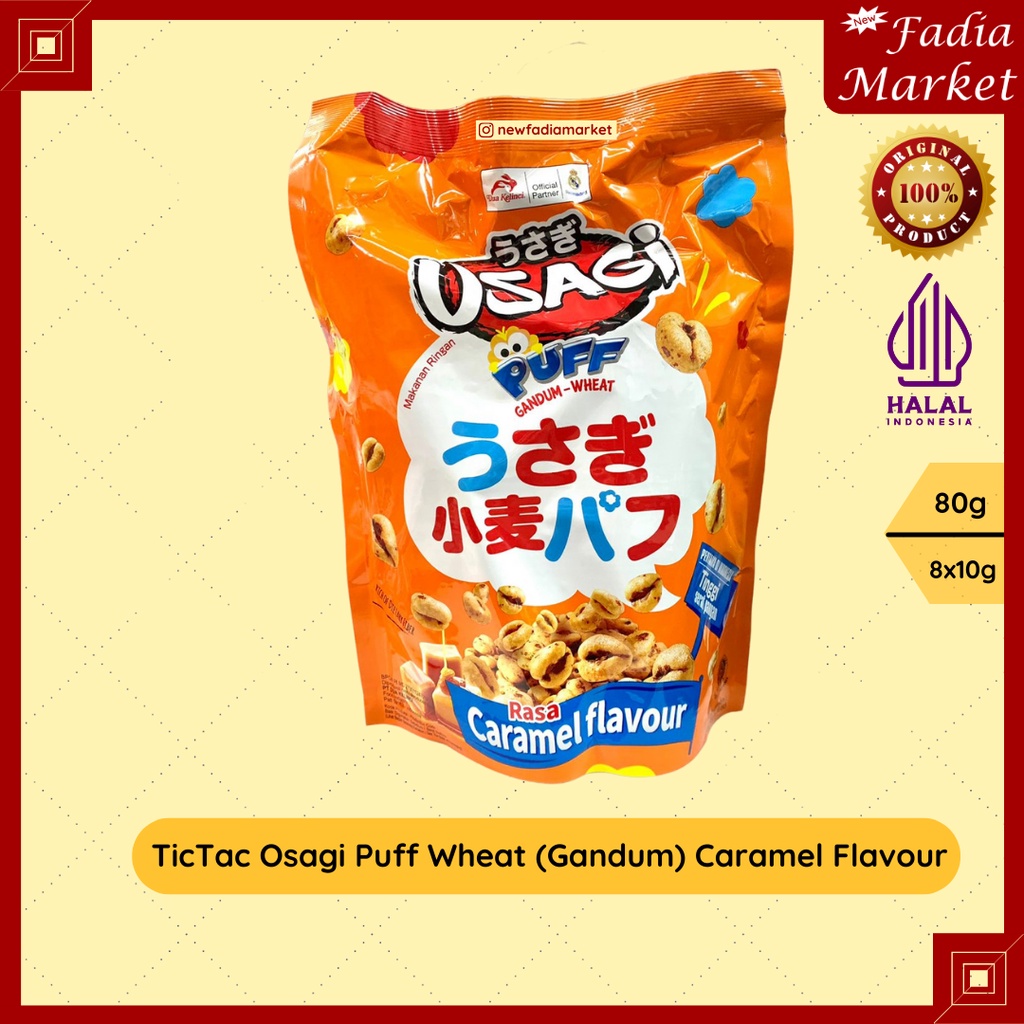 Jual Osagi Usagi Puff Wheat Caramel Flavour [Cemilan Gandum Rasa ...