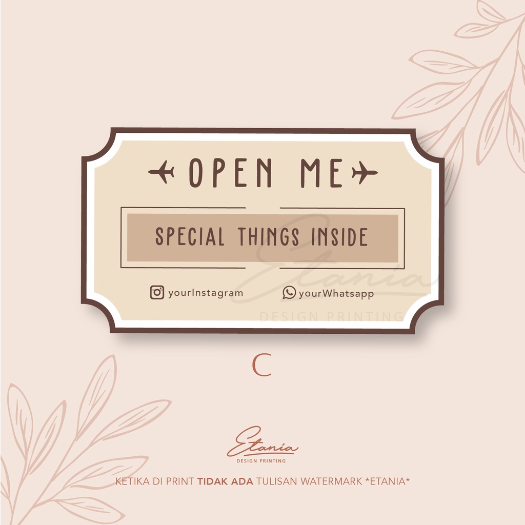 Jual sticker segel custom bentuk sticker segel bentuk sticker segel ...