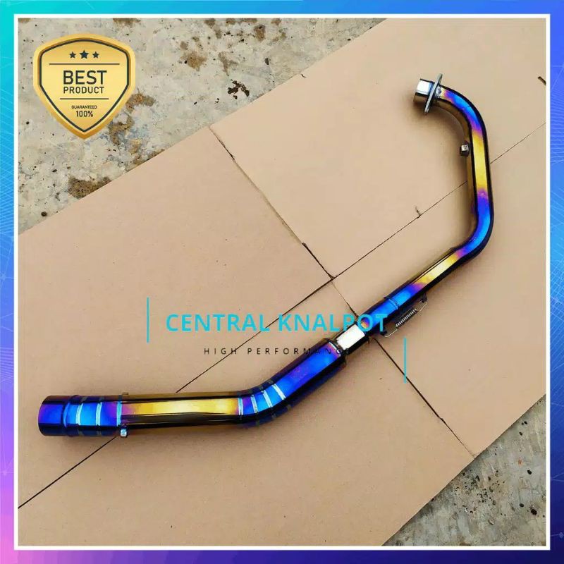 Jual Header knalpot Bluemoon two-tone pnp CB150Rnew Sonic SupraGtr ...