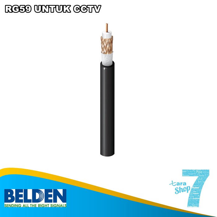 Jual Kabel Kamera CCTV RG59 Hitam merk Belden 7021550 | Shopee Indonesia