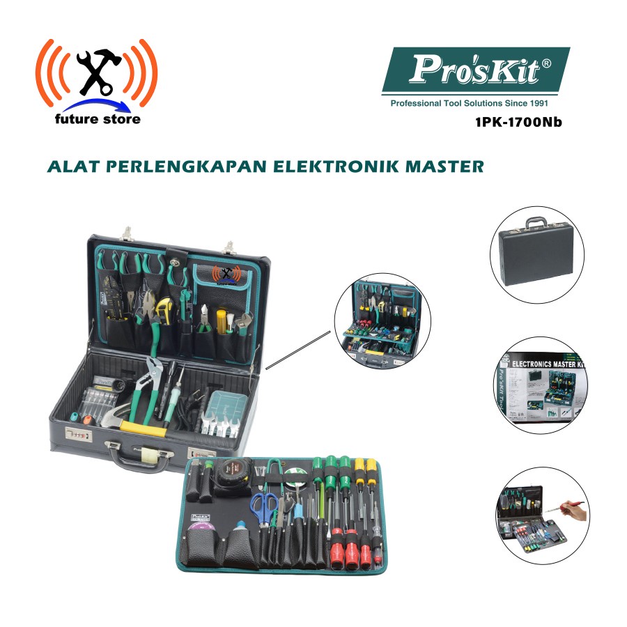 Jual PRO'SKIT - 1PK-1700NB Electronics Master Kit (220V, Metric) 50 in ...