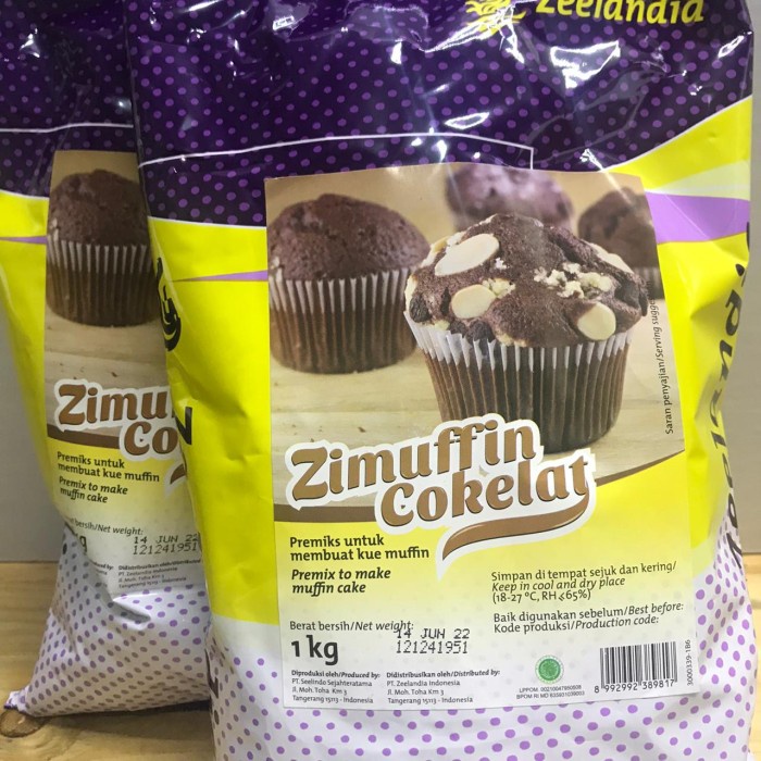 Jual Zeelandia Mix Muffin Cokelat 1kg - Zimuffin Cokelat Premix Cokelat ...