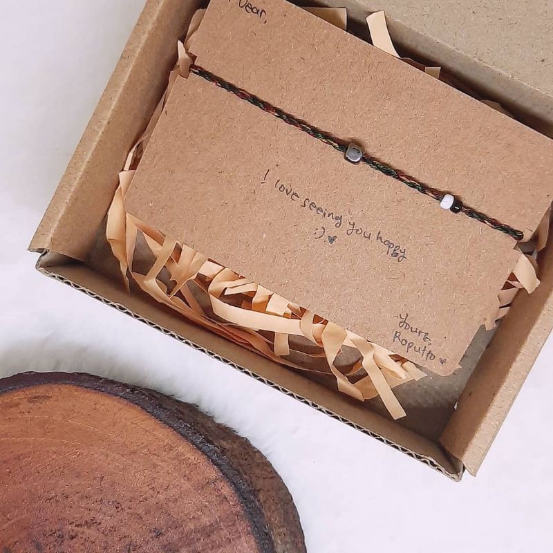 Jual (CUSTOM) "DARK" SUPERTHIN TWIST BLACK CUBE | GELANG TALI TIPIS ...