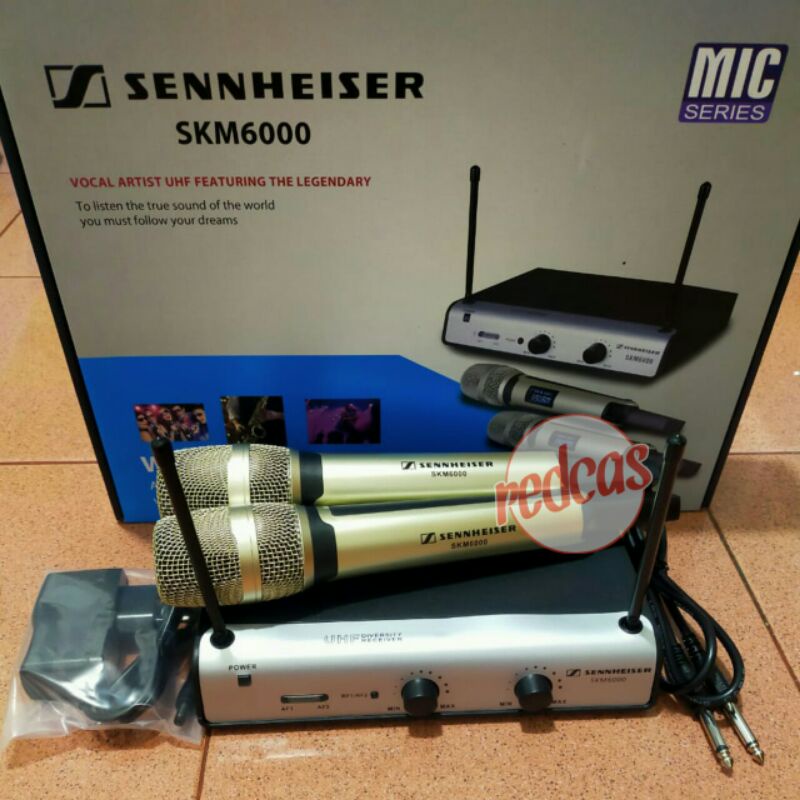 Jual SENNHEISER SKM6000 MICROPHONE MIC WIRELESS SKM 6000 2 MIC | Shopee ...