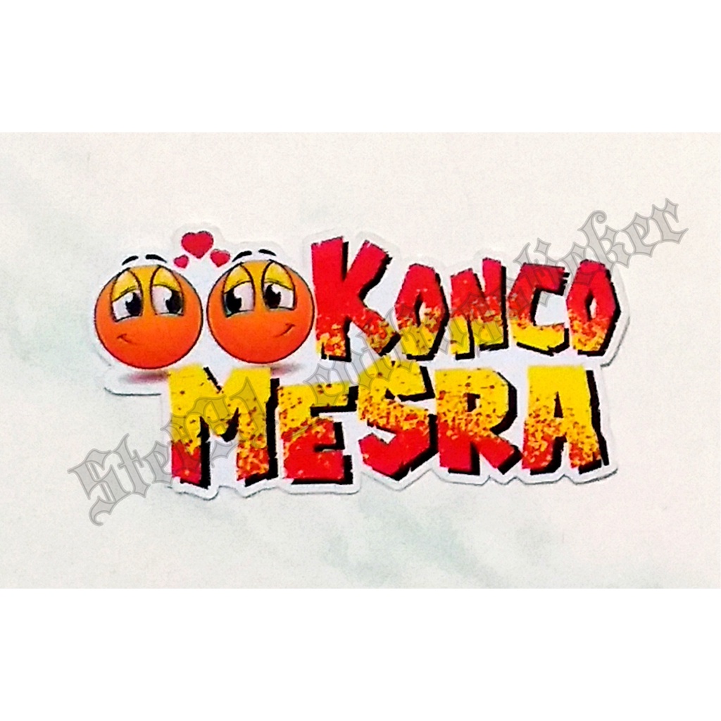 Jual Stiker printing konco mesra, sticker kata lucu | Shopee Indonesia