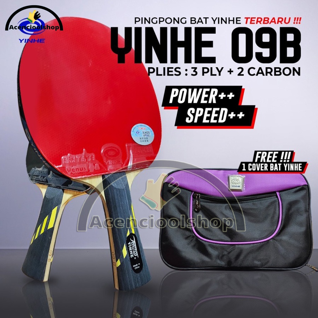 Jual Bat YINHE 09B FL Carbon Premade Original Bet Tenis Meja Pingpong ...