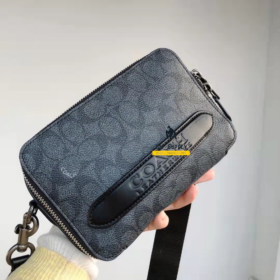 Jual TAS PRIA COACH CHARTER CROSSBODY IN SIGNATURE CANVAS BLACK 2610 ...