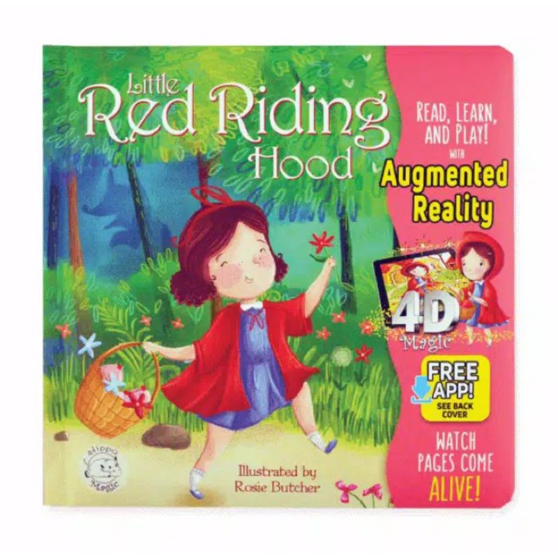Jual Augmented Reality Magic Book - Little Red Riding Hood | Shopee ...