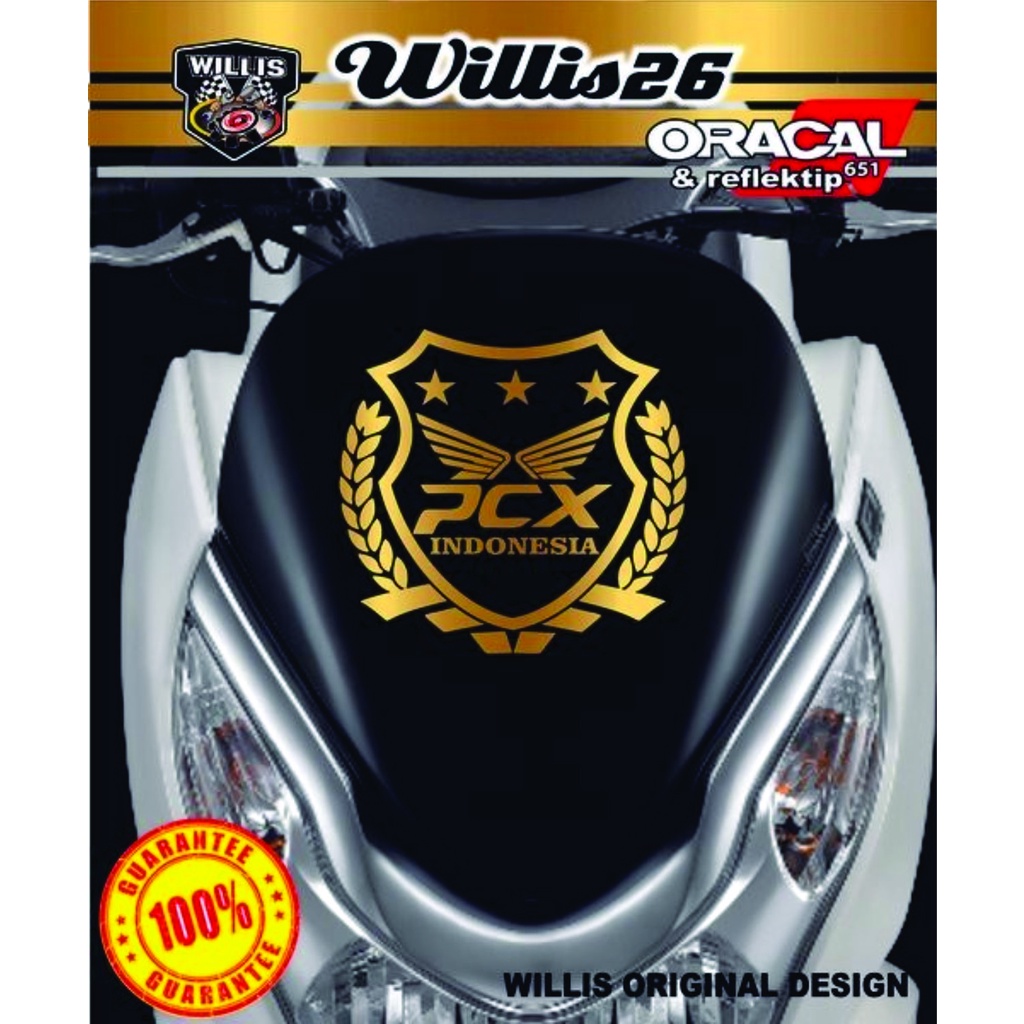 Jual Stiker Sticker Cutting Visor Windshield motor PCX 01 WLS 20 CM ...