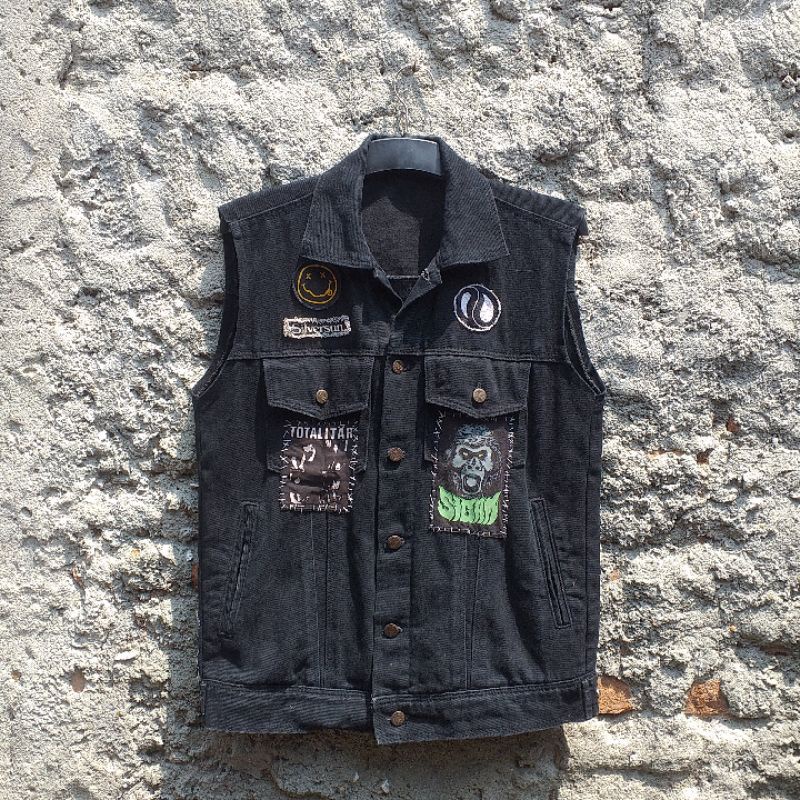 Jual VEST / ROMPI PUNK CUSTOM | Shopee Indonesia