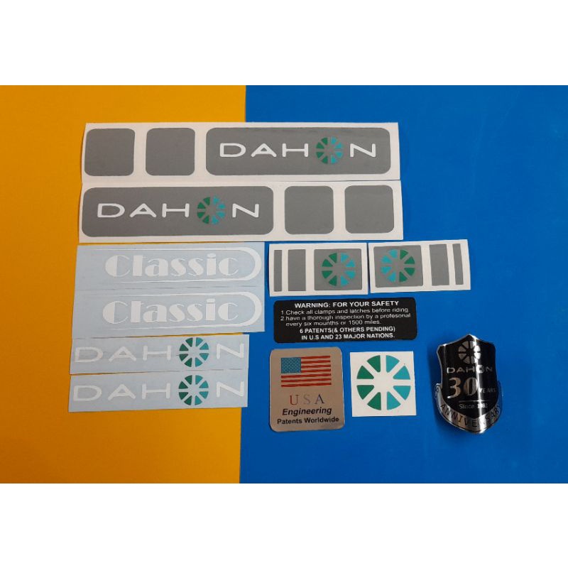 Jual Custom Emblem Sepeda Dahon 30th + Stiker Sepeda Dahon Classic ...
