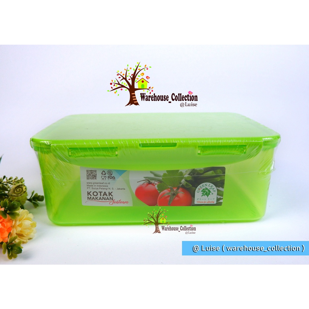 Jual Green Leaf Tempat Makan Sealware 5 Lt & 3 Lt /Lock 4 Kotak beras ...