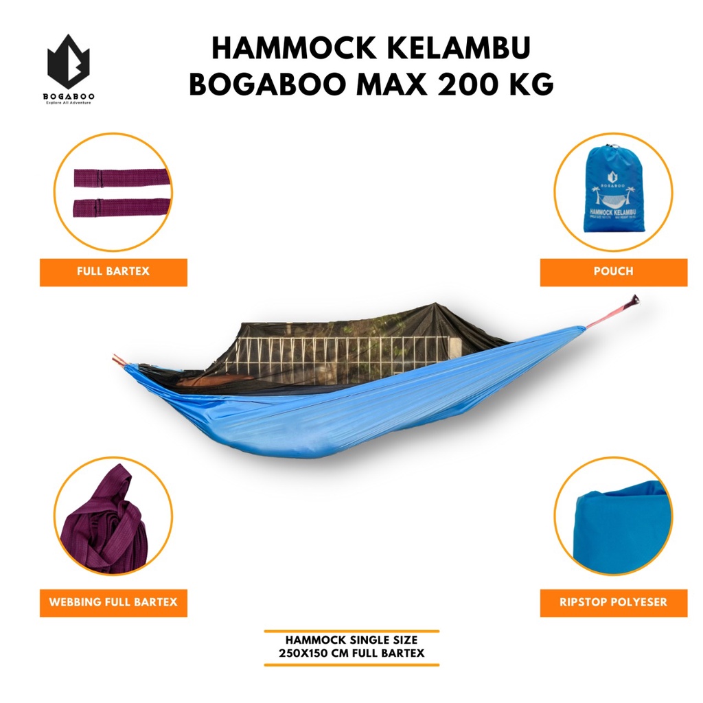 Jual Hammock kelambu bogaboo - ayunan kelambu - hamok - hamock - hamuk ...
