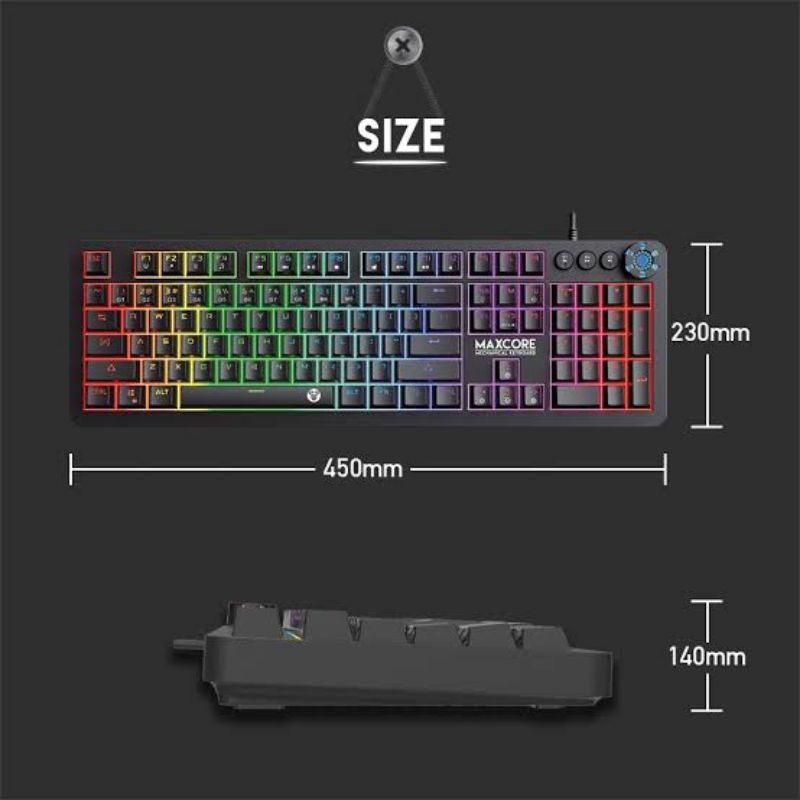 Jual Fantech Max Core MK852 Gaming Keyboard Mechanical | Shopee Indonesia