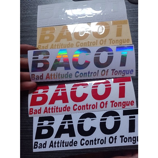 Jual STICKER BACOT CUTTING | Shopee Indonesia