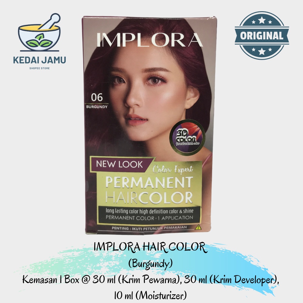 Jual IMPLORA New Permanent Hair Color / Cat Rambut SEMIR Bleaching ...