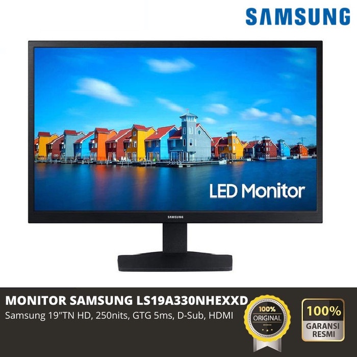 Jual Monitor LED SAMSUNG 19" HDMI LS19A330NHEXXD Garansi Resmi | Shopee Indonesia