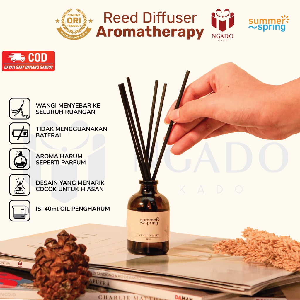 Jual Reed Diffuser Summer Spring Aromatherapy Pengharum Ruangan Difuser ...