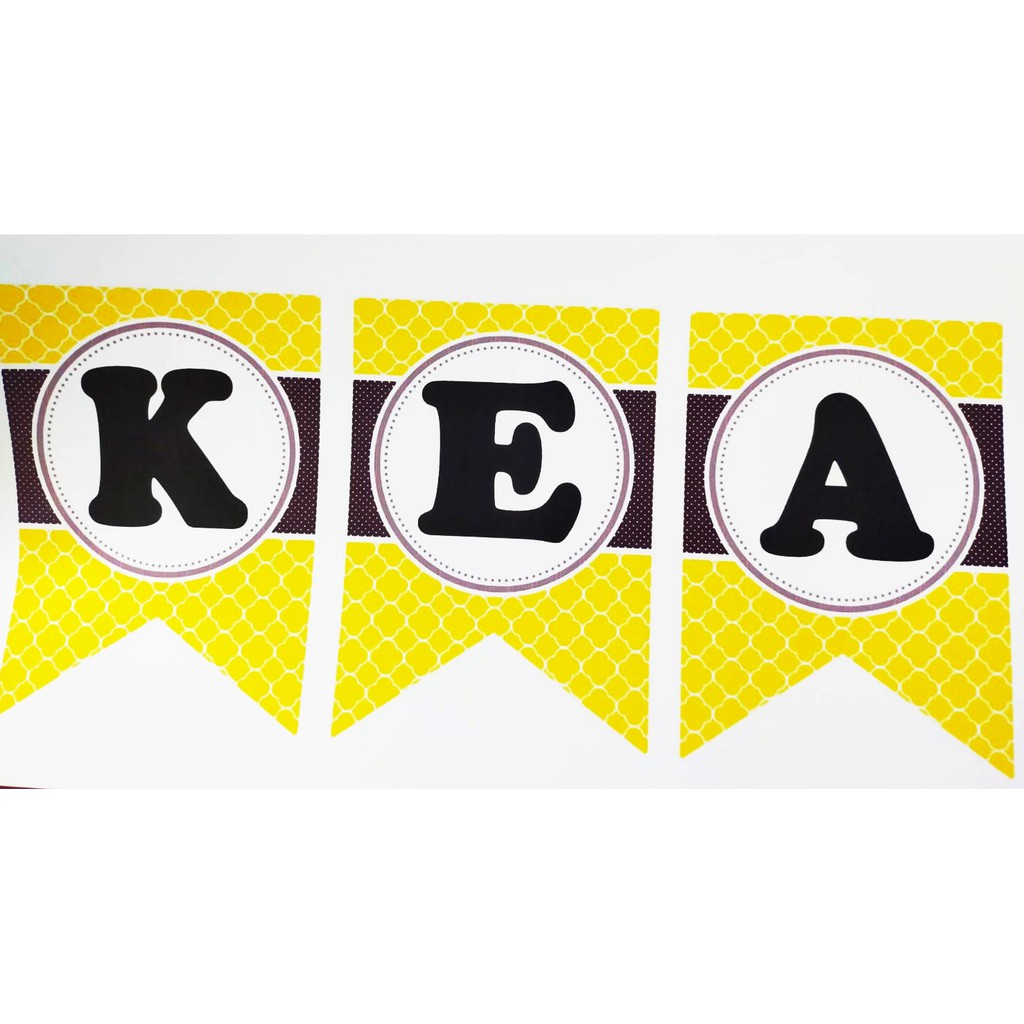 Jual Custom Banner bunting flag per huruf | Shopee Indonesia