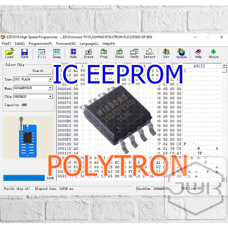Jual IC Eeprom plus Firmware TV Polytron Siap Pakai | Shopee Indonesia