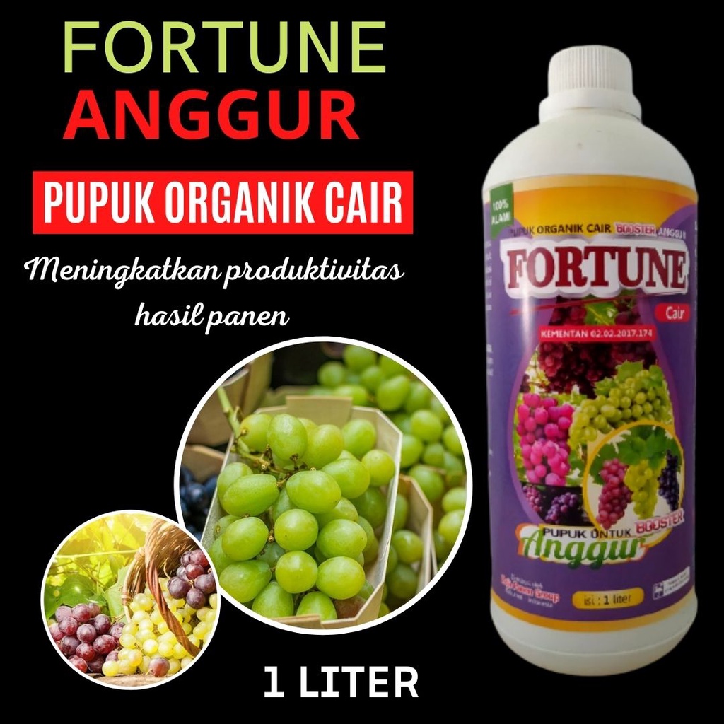 Jual Pupuk Anggur Masa Pertumbuhan, Fortune Pupuk Organik Cair Anggur 1 ...