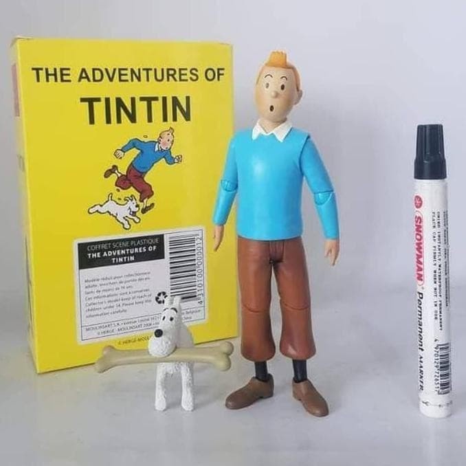 Jual Figure The Adventures of Tintin JOINT Movable PVC 1/7 Scale Model ...