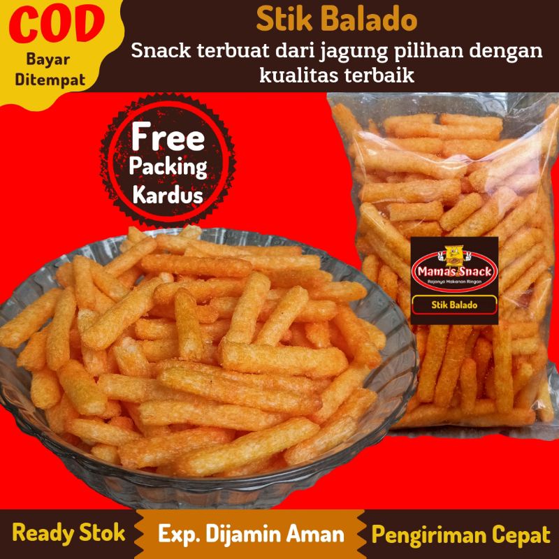 Jual Snack Stik Balado Super Lezat 140 Gram Cemilan Makanan Ringan ...