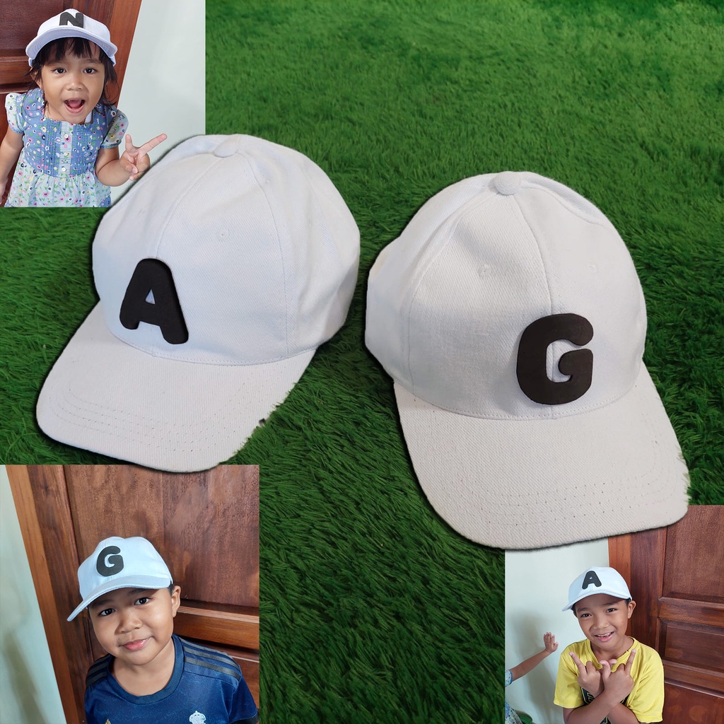 Jual TOPI ANAK INITIAL HURUF / ABJAD / ANGKA | Shopee Indonesia