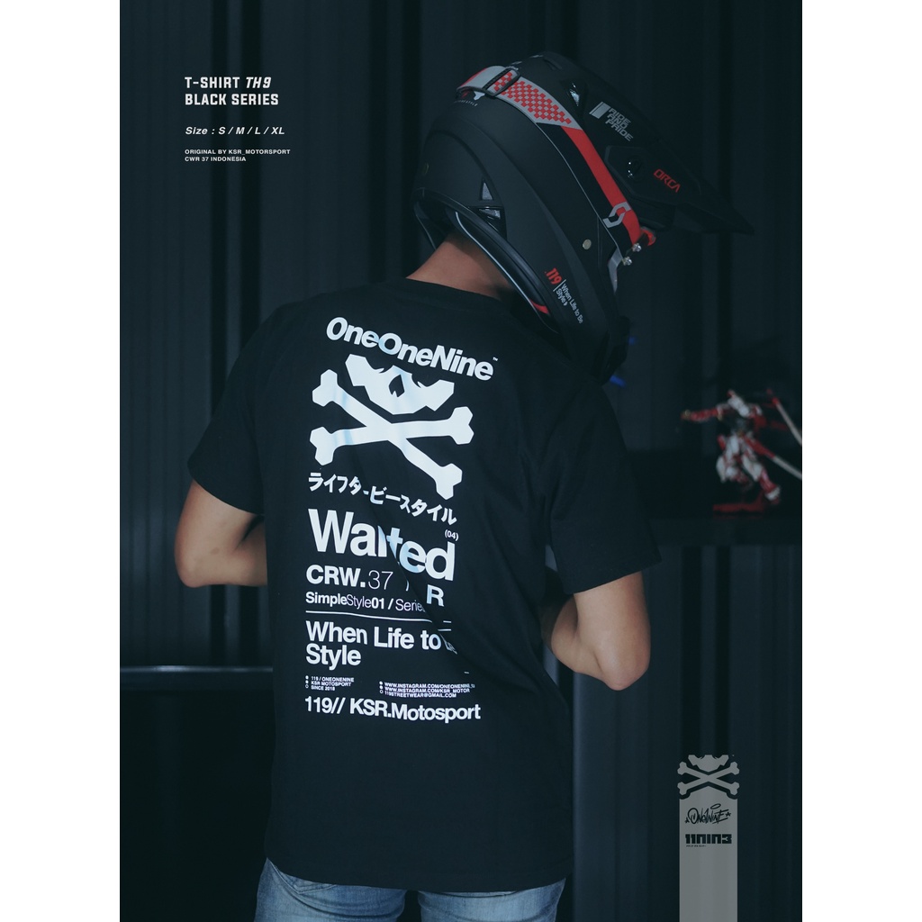 Jual KSR ONEONENINE - T-SHIRT TH9 BLACK SERIES | Shopee Indonesia