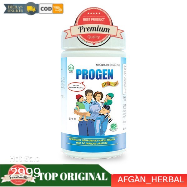 Jual Progen 60 Kapsul Menambah Nafsu Makan dan Berat Badan | Shopee ...