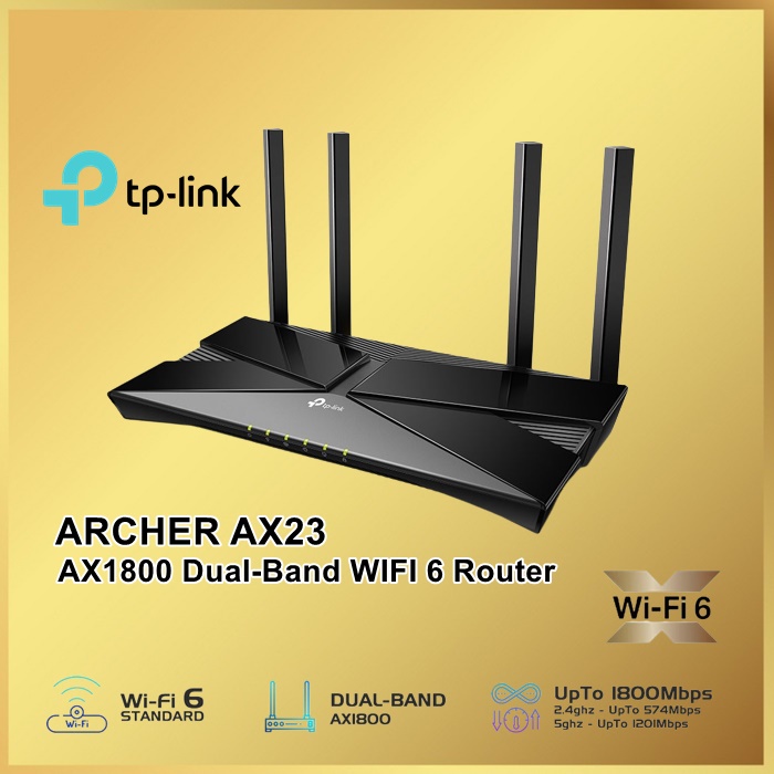 Jual TP-LINK Archer AX23 AX1800 Dual-Band Wi-Fi 6 Router Tplink AX 23 ...