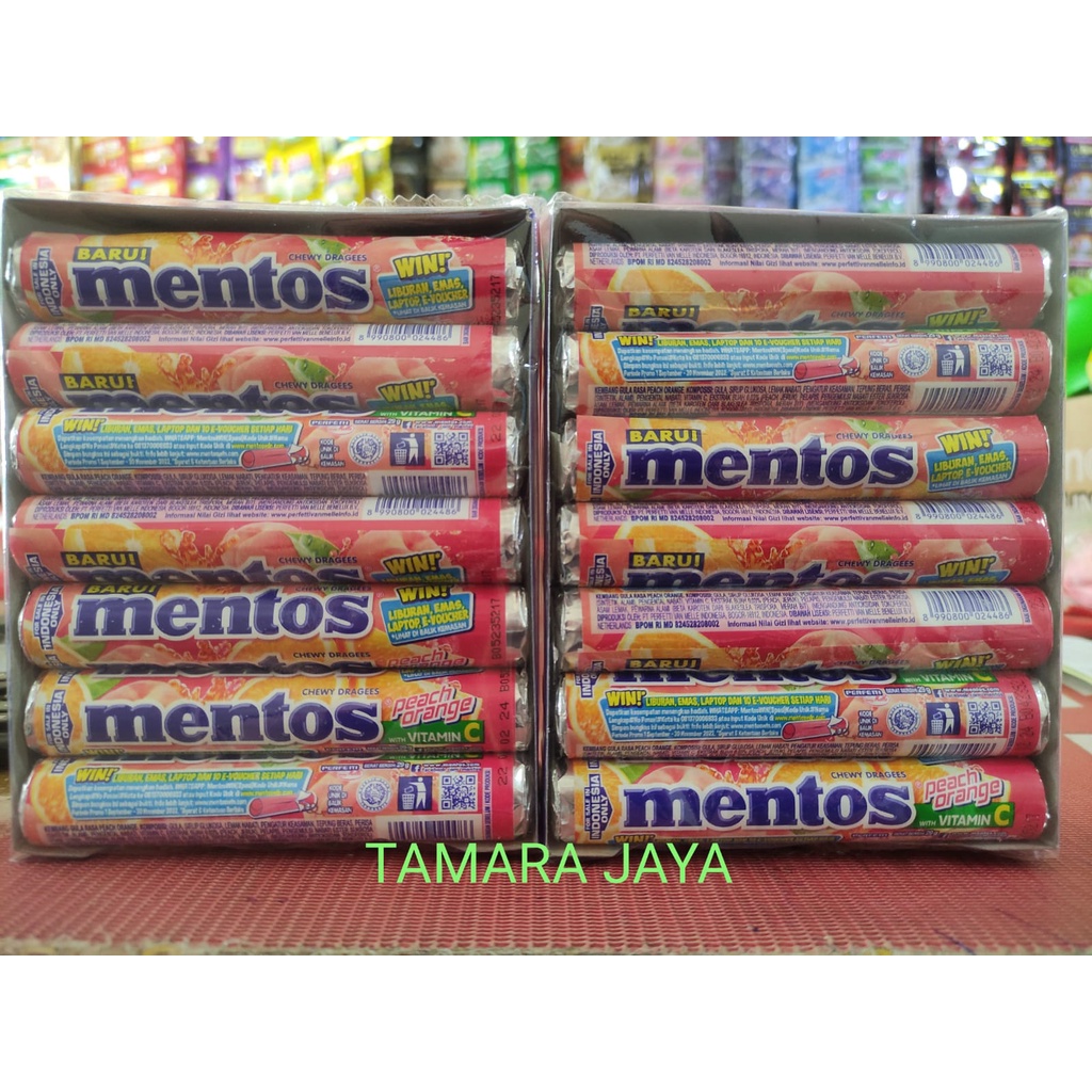 Jual MENTOS ROLL BUAH ISI 14 ROLL / PAK | Shopee Indonesia