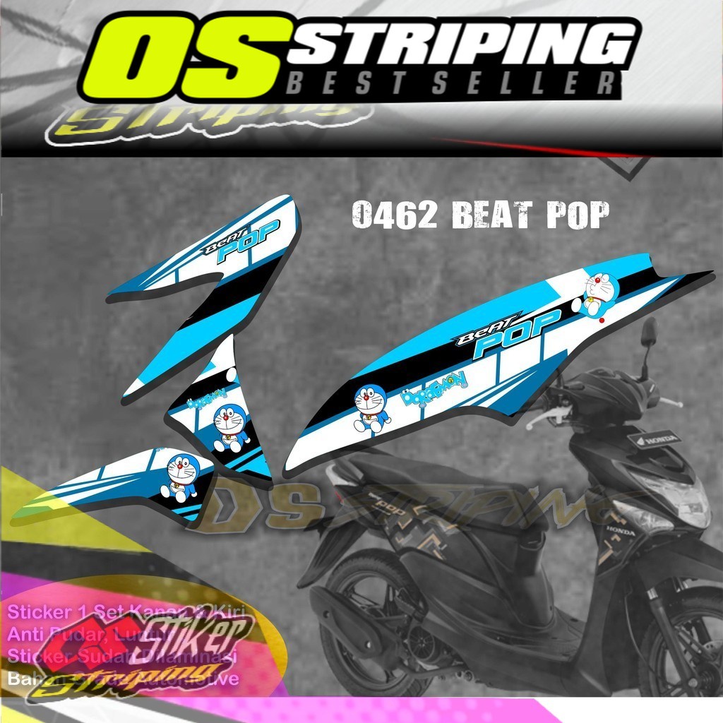 Jual OS- 0462 Stiker Striping Beat Pop Lis Variasi Simpel Doraemon ...