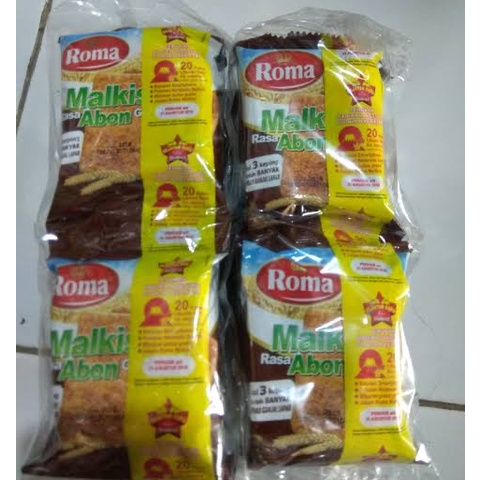 Jual Wafer-Biskuit- Roma Malkist Abon Renceng Isi 10 Sachet -Biskuit ...