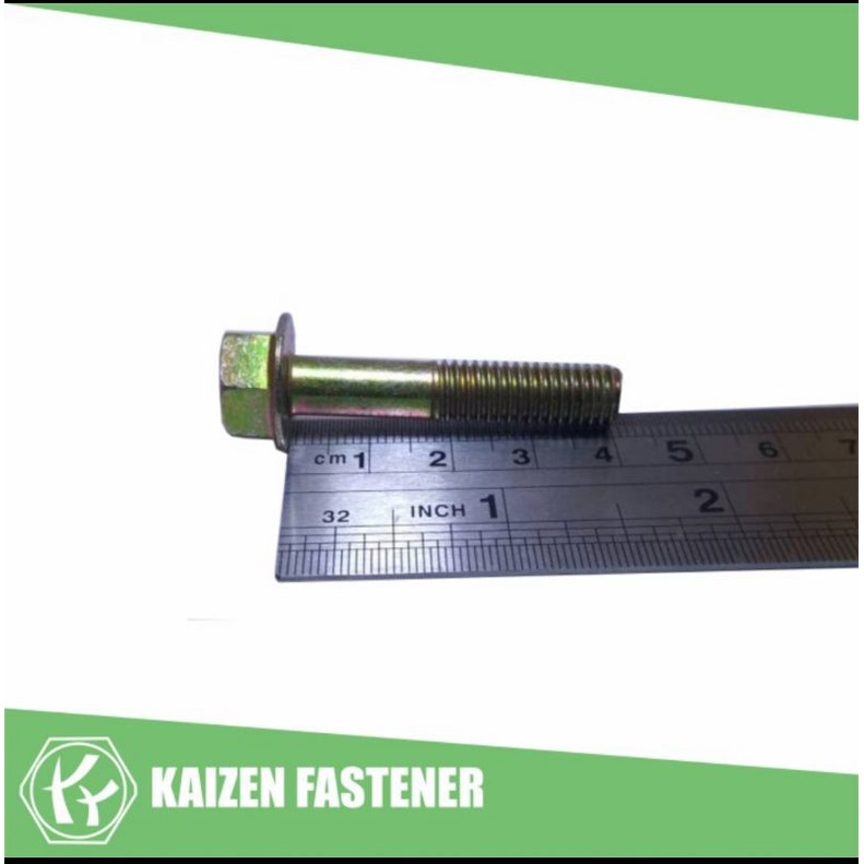 Jual M8x40 Flange Bolt Kuning (Baut Topi) | Shopee Indonesia