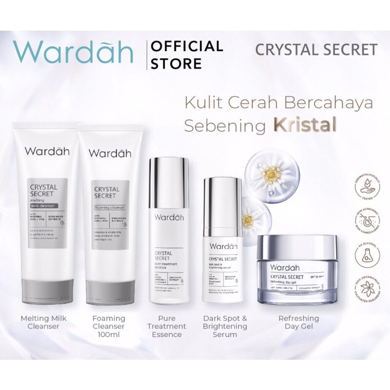 Jual Wardah Crystal Secret SKINCARE (HARGA SATUAN KLIK VARIASI ...
