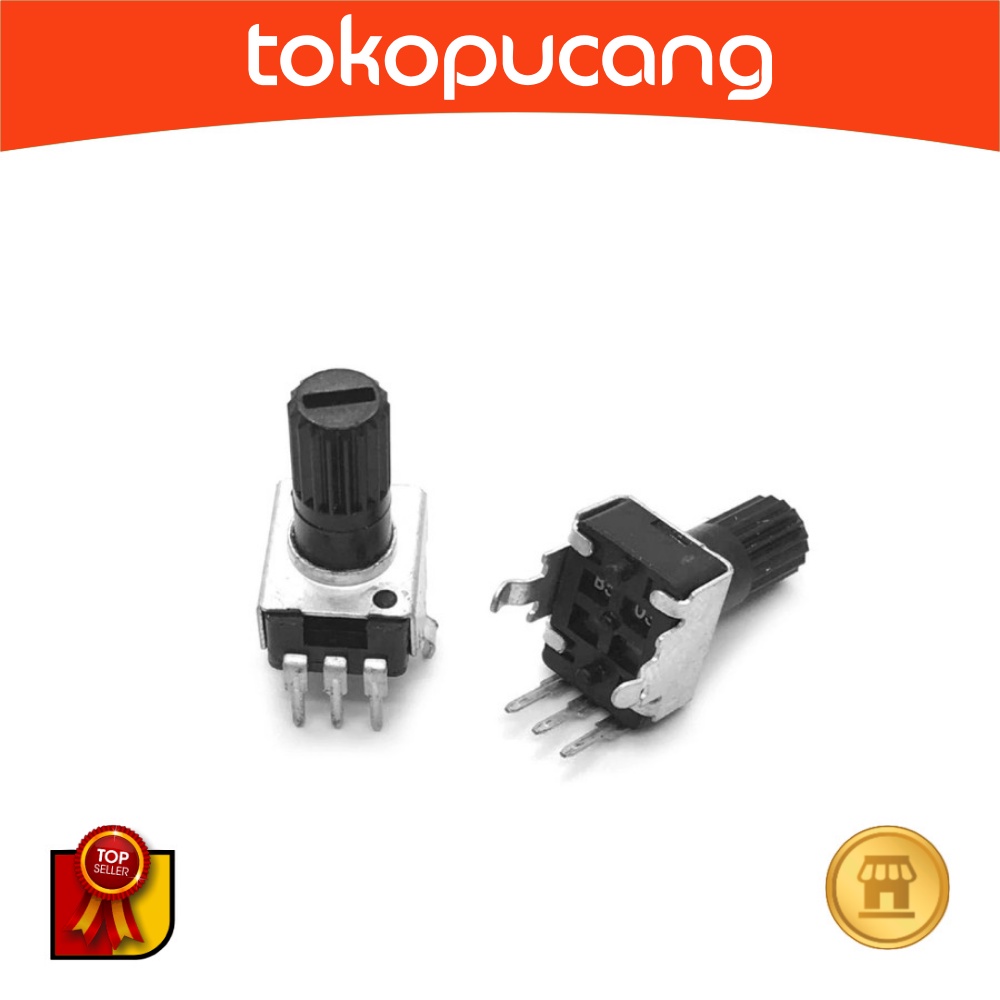Jual Potensio 50K RV09 Potensiometer 12.5mm trimer trimmer adjustable ...