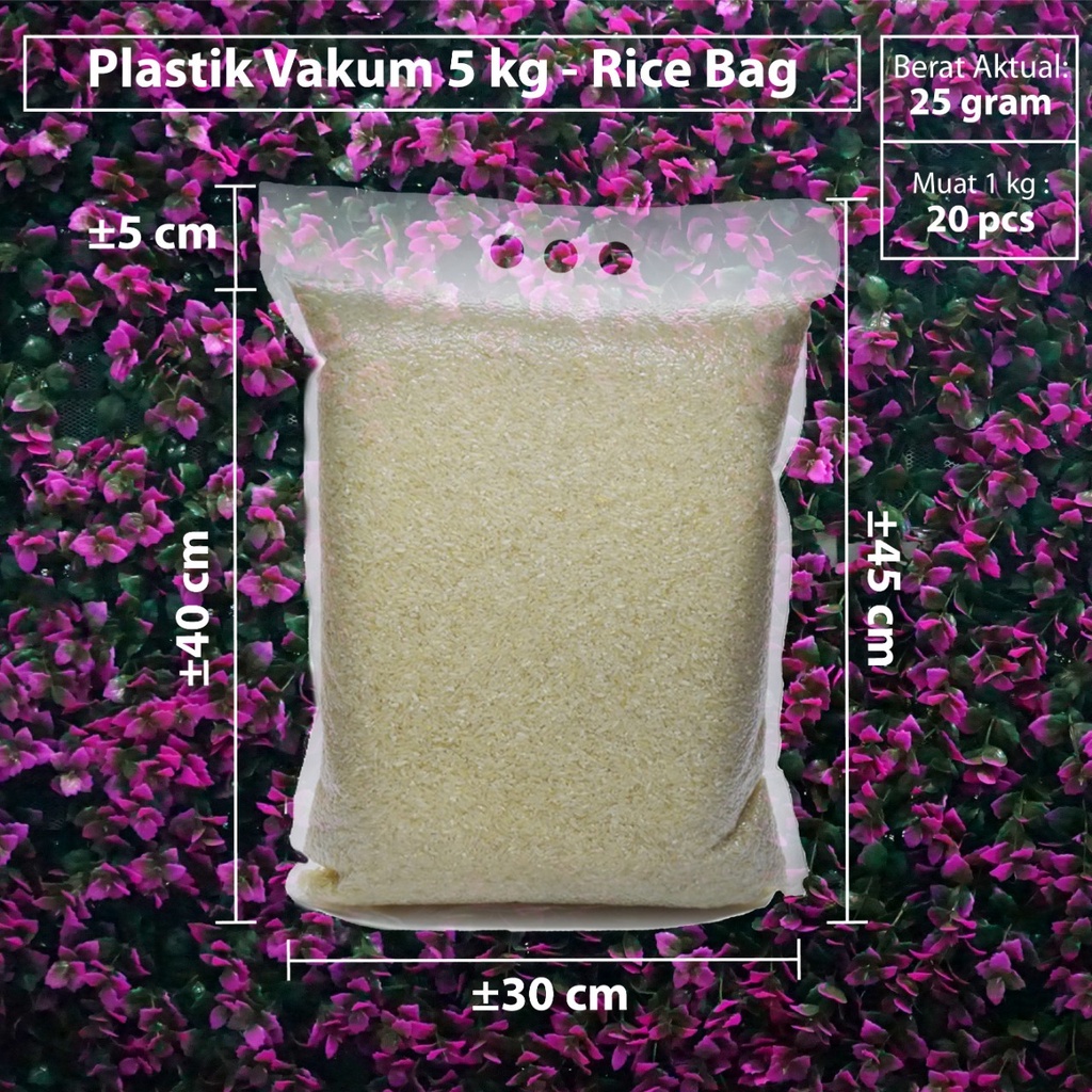Jual Plastik Vakum Beras 5 kg dengan Handle - Vacuum Bag dengan ...