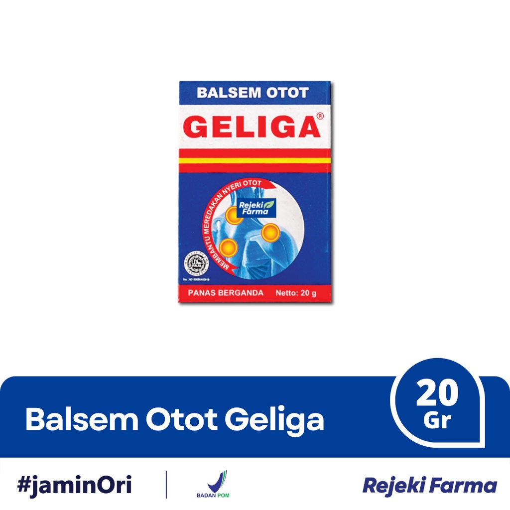 Jual Balsem Otot Geliga 20 Gram - Meredakan Nyeri Otot | Shopee Indonesia