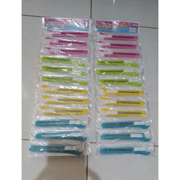 Jual pisau Cutter kecil Benefit (per renceng) | Shopee Indonesia