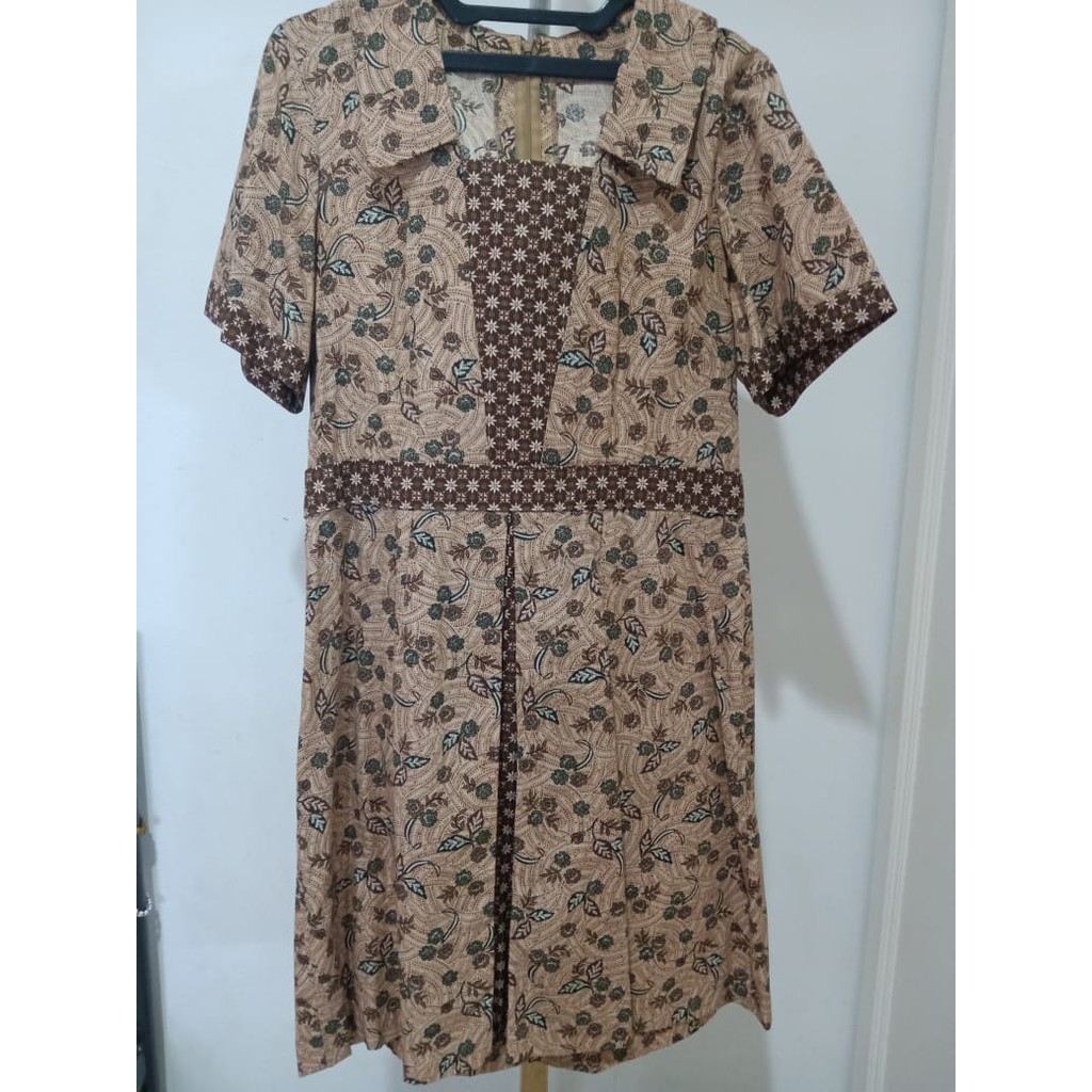 Jual Preloved - Dress Batik Bahan (Batik Keris) | Shopee Indonesia