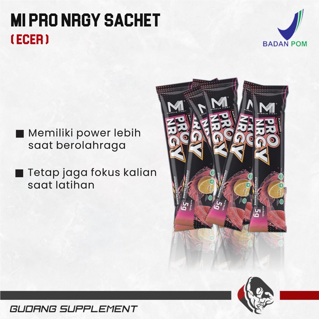 Jual M1 MuscleFirst PRO NRGY 1 Sachet Pre Workout | Shopee Indonesia