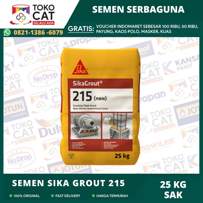 Jual SIKA GROUT 215 (NEW) SEMEN GROUTING (25KG) SEMEN SIKA | Shopee ...