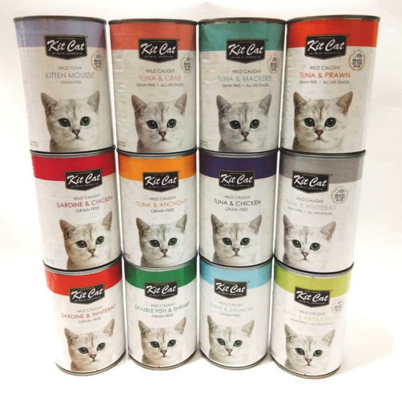 Jual Kit Cat Kaleng All Varian Adult 400gr /Makanan Basah Kucing Kitcat ...