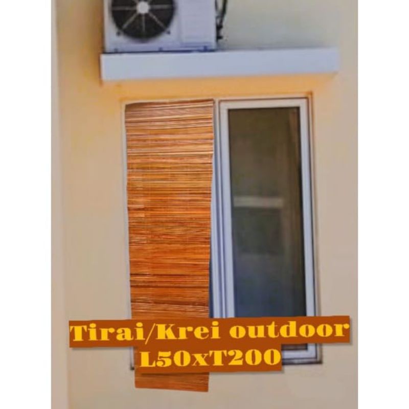 Jual (Murah)Krey Outdoor Tirai Kerai Sawit Bambu 50cmx200cm (Plus Tali ...