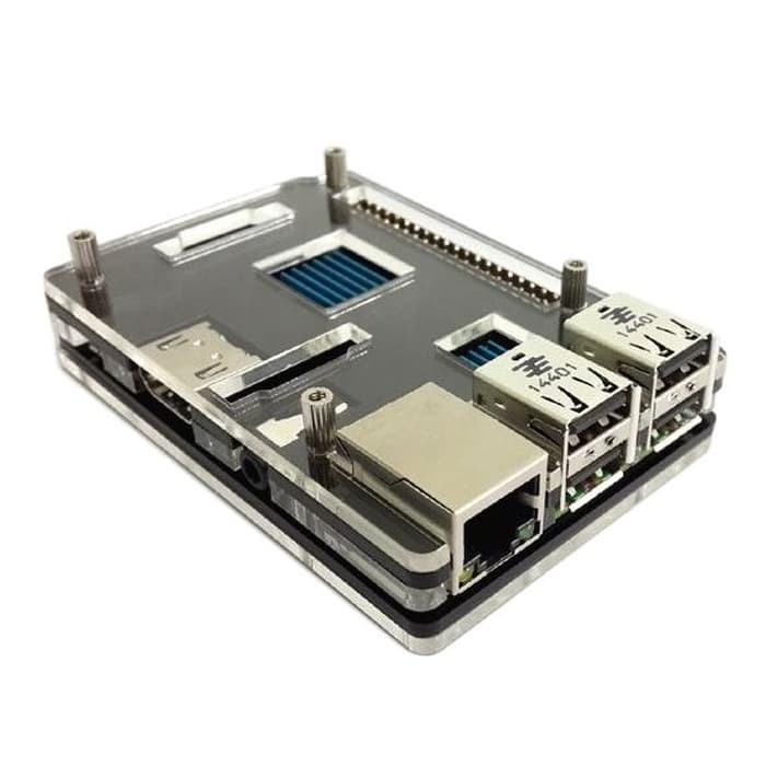 Jual Black White Acrylic Case for Raspberry Pi 2 Model B PCBA | Shopee ...