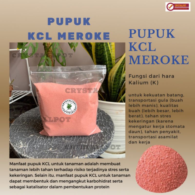 Jual PUPUK KCL MEROKE MOP KEMASAN REPACK 1 KG - KCL MEROKE MOP REPACK ...