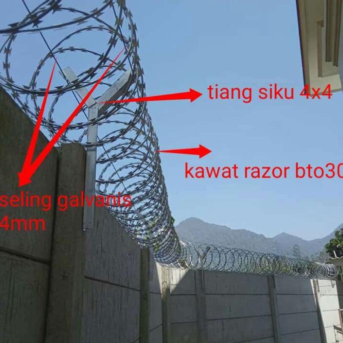 Jual KAWAT instalasi pemasangan kawat duri silet razor wire sbg ... Jual KAWAT instalasi pemasangan kawat duri silet razor wire sbg ...