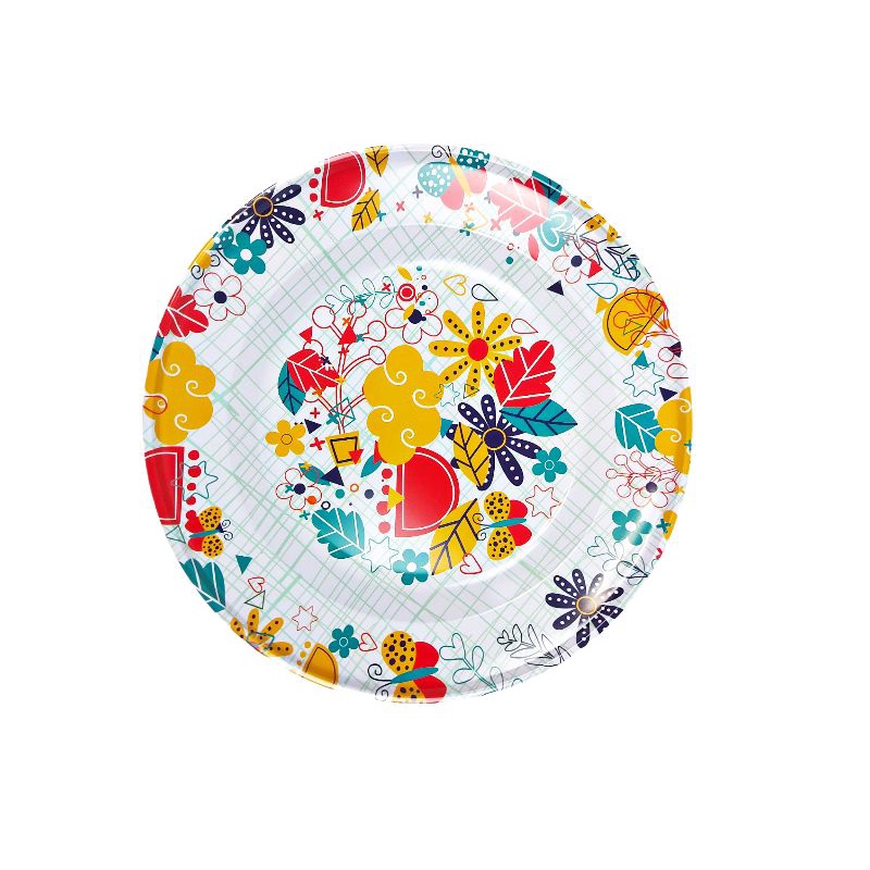 Jual Piring Seng Motif 20cm 22cm 24cm Anti Gompal / Piring Enamel ...